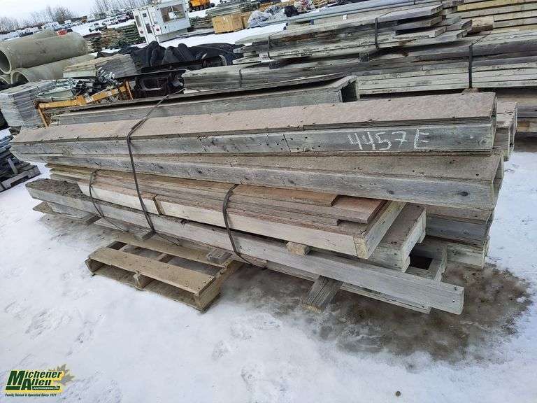 Pallet of Shoring Fillers - Michener Allen Auctioneering Ltd