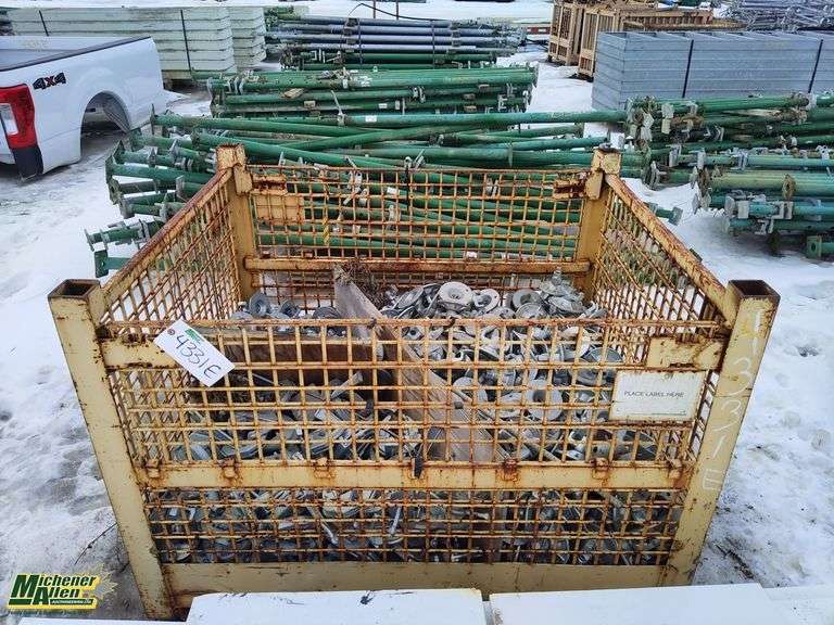 Crate with Combi Plates, Locking Clamps - Michener Allen Auctioneering Ltd