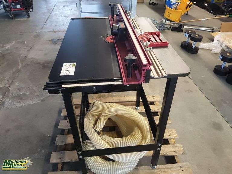 JessEm Prestige Router Lift with Table Top, Fence & Stand - Michener ...