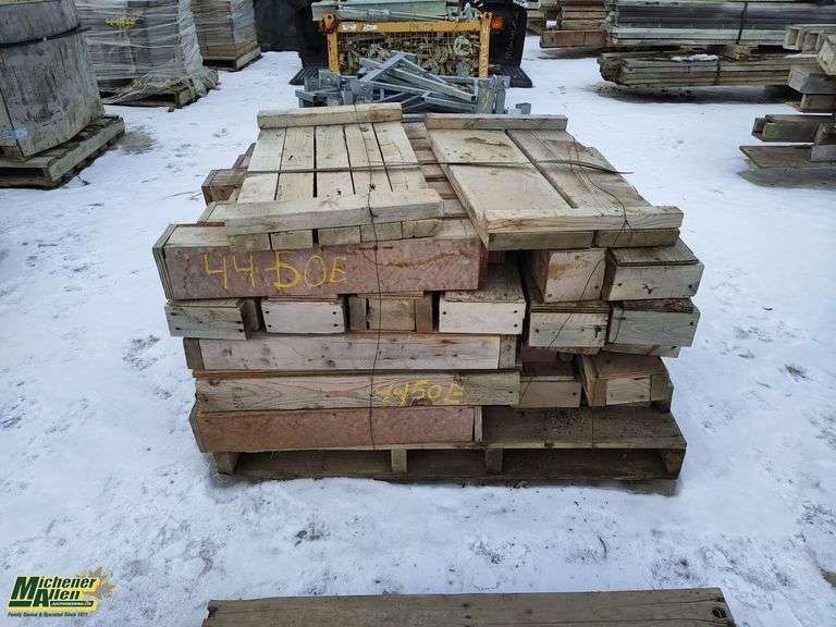 Pallet of Shoring Fillers - Michener Allen Auctioneering Ltd