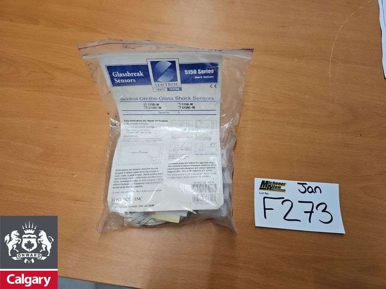 4x Sentrol 5150-W On the Glass Shock Sensors - Michener Allen ...