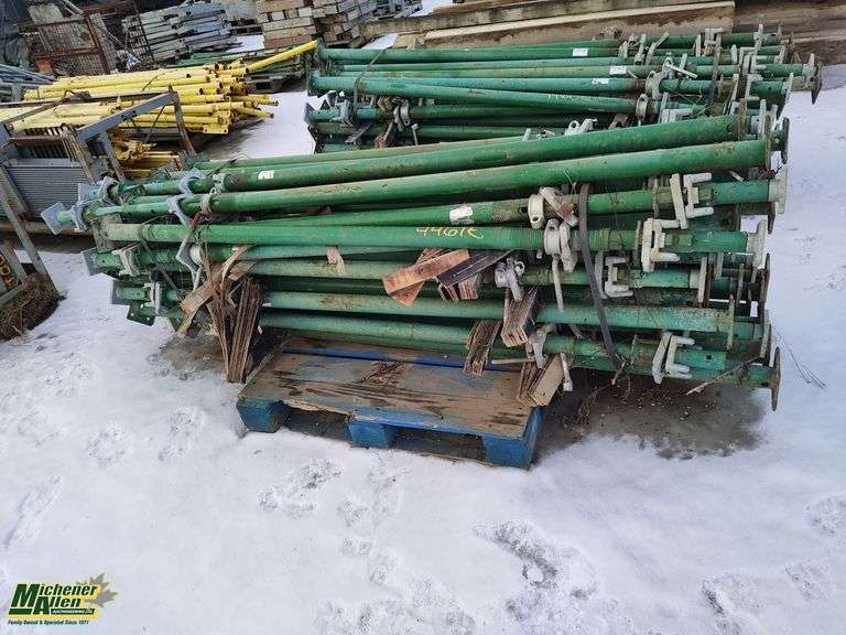 Pallet with Shoring Posts - Michener Allen Auctioneering Ltd
