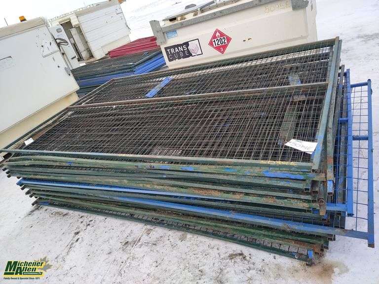 Pallet with Temporary Construction Fence Panels - Michener Allen ...