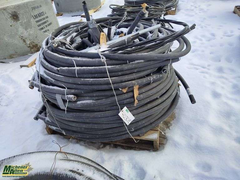 Pallet with 600V 3 Conductor 3 AWG Aluminum Armoured Tech Cable ...