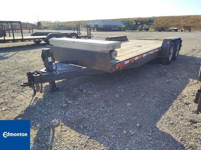 2012 Precision UT20B-7SP T/A 17ft 5in Pintle Hitch Equipment Trailer ...