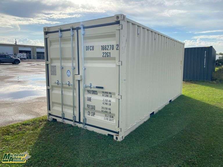 20' High Cube 1 Door Single Use Sea Container - Michener Allen ...