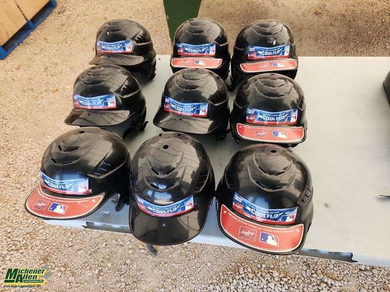 Open Lot Of 15 BaseBall Helmets 9 One Size Fits All and 6 Youths Sizes ...