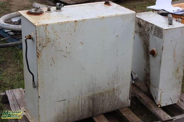 2 - Hydraulic tanks 28"x30"x13", 18"x25"8" - Michener Allen ...