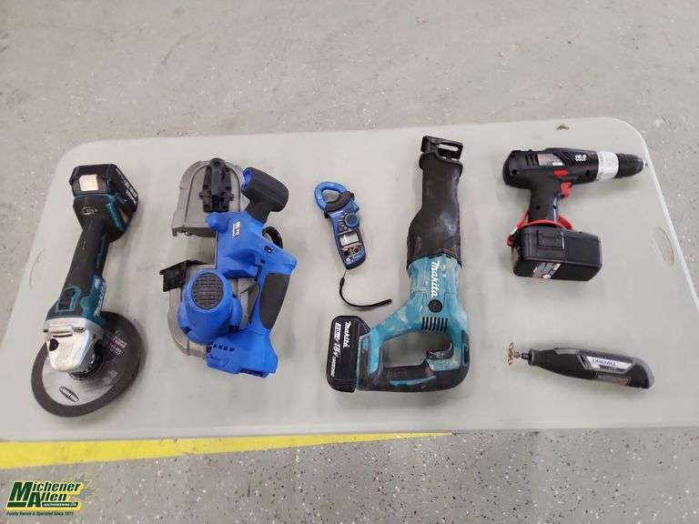 Craftsman Drill, Makita Angle Grinde, Makita Reciprocating Saw All With ...