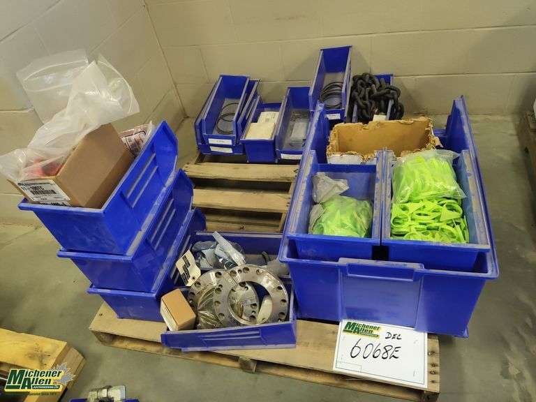 Pallet of Wheel Lug Nut Indicators, Pins, Chain, O-Rings and Plate ...