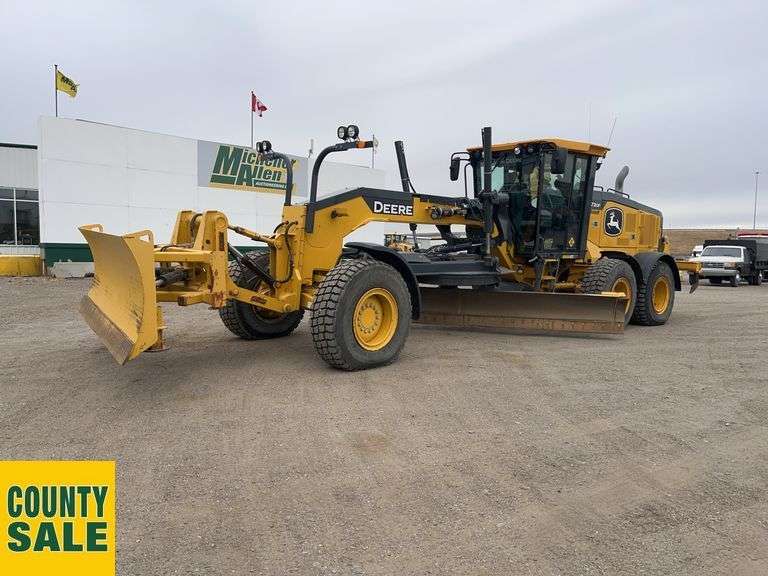 2020 John Deere 872GP 6WD Grader Ripper/Scarifier, Snow Wing, Front ...