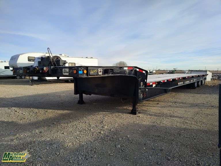 2015 Landoll 455 Traveling Axle TRI/A Hydraulic Tail Step Deck Trailer ...