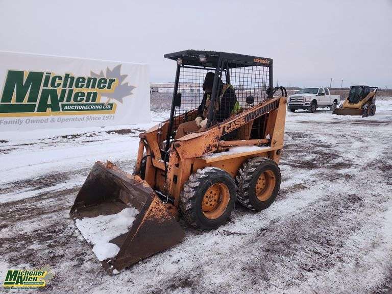 1981 Case 1835 Uni Loader Rubber Tired Skid Steer - Michener Allen ...