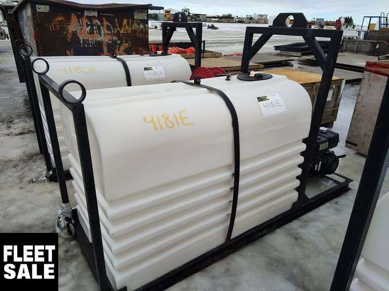 Water Blast Skid Mounted Water Tank With Honda Water Pump / Hotsy ...