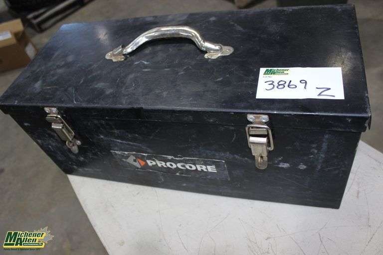 Procore Toolbox w/ Assorted Hand Tools - Michener Allen Auctioneering Ltd