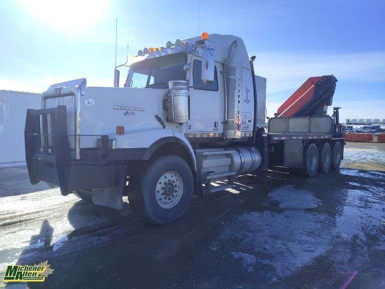 2015 Western Star 4900 SB TRI/A PALFINGER 400002EH Picker Boom Truck ...