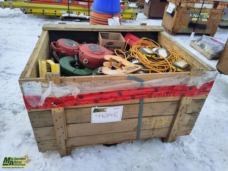 Crate with Assorted Tools - Michener Allen Auctioneering Ltd