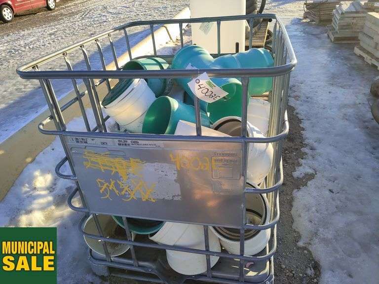 Crate with Assorted Waterworks PVC Bends, T's etc - Michener Allen ...