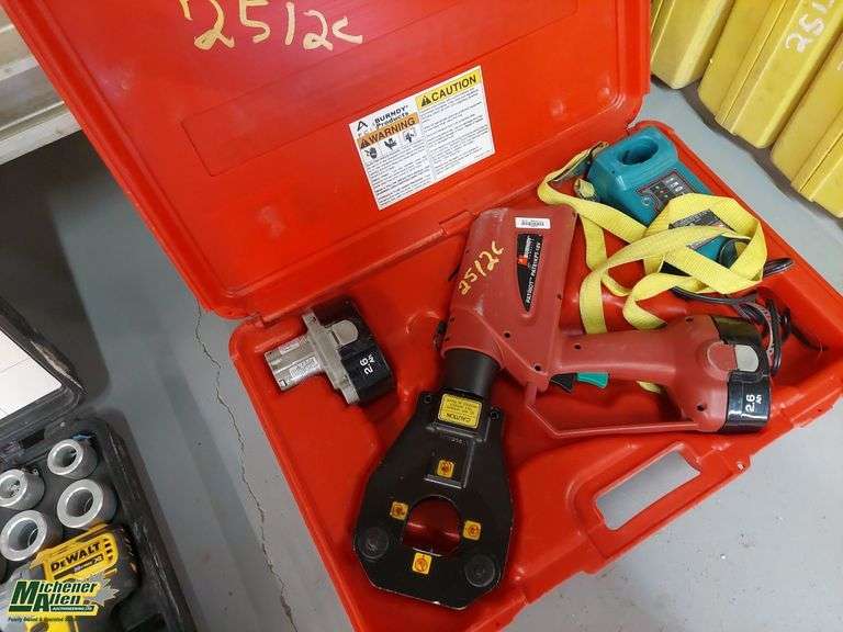 1 Cordless Crimping Tool with 2 Batteries and Charger - Michener Allen ...