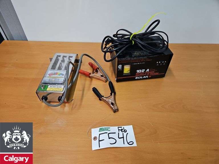 Battery Charger and Battery Tester - Michener Allen Auctioneering Ltd