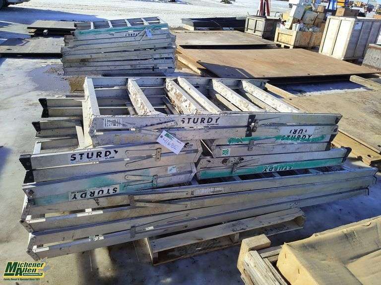 Pallet with Assorted Step Ladders - Michener Allen Auctioneering Ltd