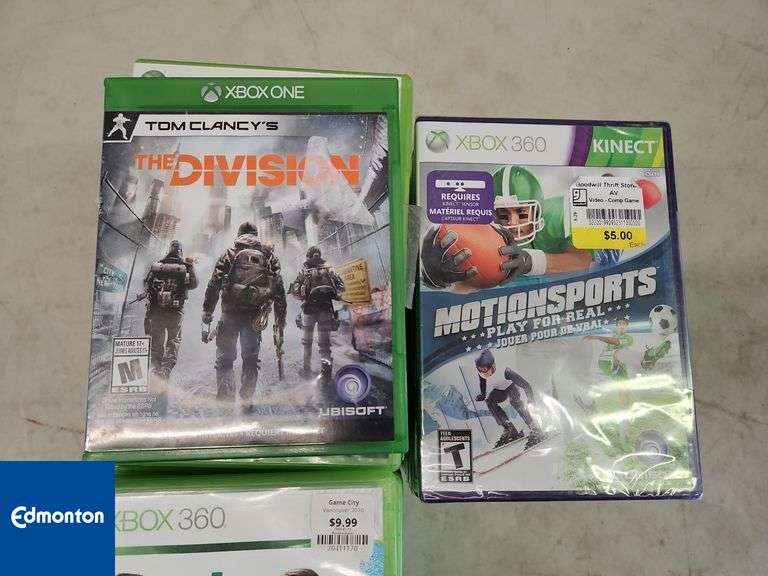 Box with 28 Assorted XBOX 360, XBOX One, Kinect Games - Qty.1 ...