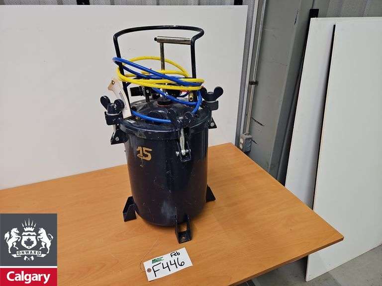 Blue Paint Sprayer with 2 Hoses - Michener Allen Auctioneering Ltd