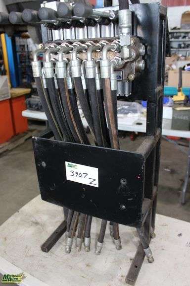 Lot of JP 6 Spool Hydraulic Valves w/ Built-in Release Valve, c/w 12, 3 ...