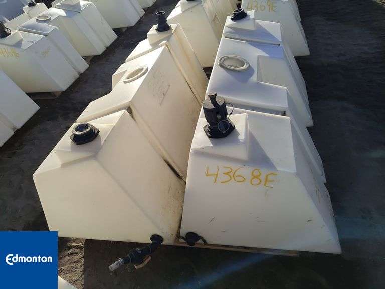 Pallet with 2 Used Calcium Plastic Tanks - Michener Allen Auctioneering Ltd