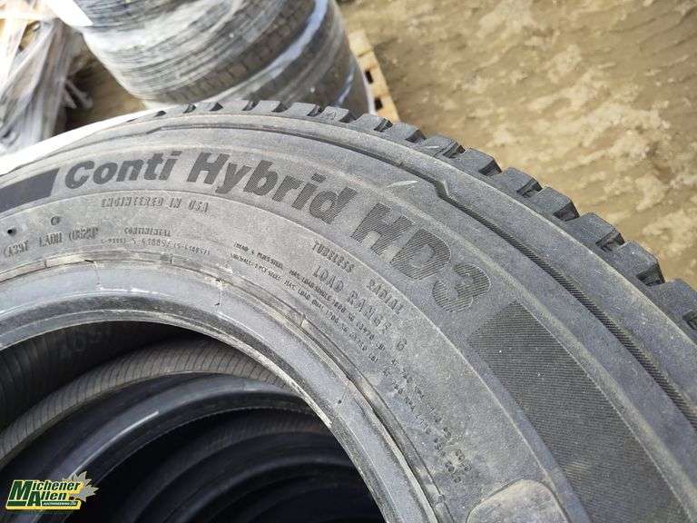 6 -Continental Conti Hybrid HD3 M&S LT225/70R19.5 Tires - Michener ...