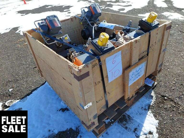 Actuated Valves Crate - Michener Allen Auctioneering Ltd