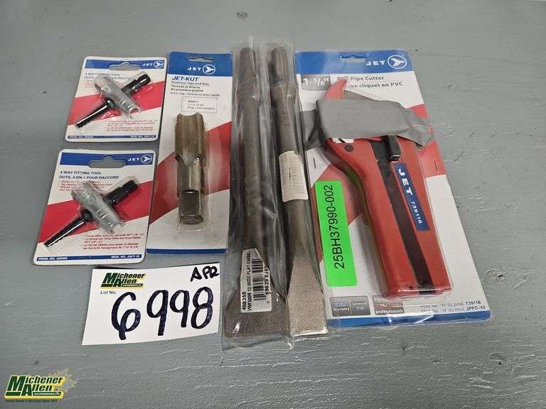 Assorted Jet Tools (Fitting Tools, Taps and Dies, Chisels, Pipe Cutter ...