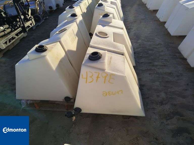 Pallet with 2 Used Calcium Plastic Tanks - Michener Allen Auctioneering Ltd