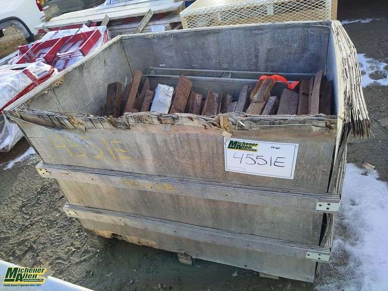 Crate with Trailer Deck Pins - Michener Allen Auctioneering Ltd