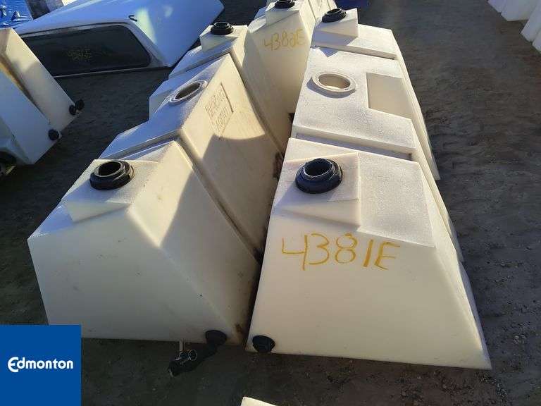 Pallet with 2 Used Calcium Plastic Tanks - Michener Allen Auctioneering Ltd