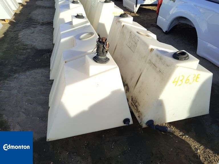 Pallet with 2 Used Calcium Plastic Tanks - Michener Allen Auctioneering Ltd