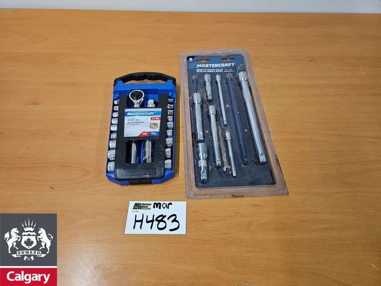 Mastercraft Socket Set and Extension Set (Incomplete) - Michener Allen Auctioneering Ltd