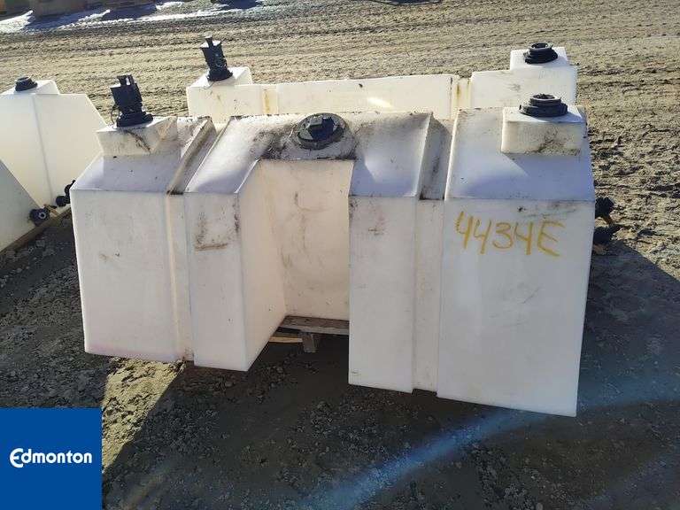 Pallet with 2 Used Calcium Plastic Tanks - Michener Allen Auctioneering Ltd