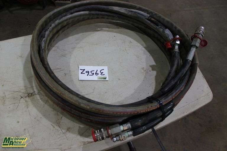 30ft Unused Ryco Die Hard 1/4" Double Strand 10000psi Jack Hose w/ High ...