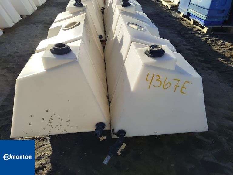 Pallet with 2 Used Calcium Plastic Tanks - Michener Allen Auctioneering Ltd