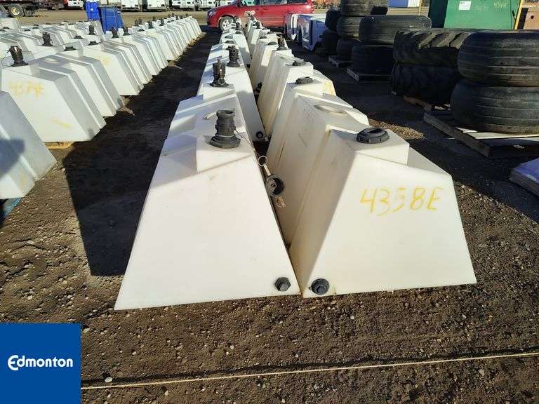 Pallet with 2 Used Calcium Plastic Tanks - Michener Allen Auctioneering Ltd