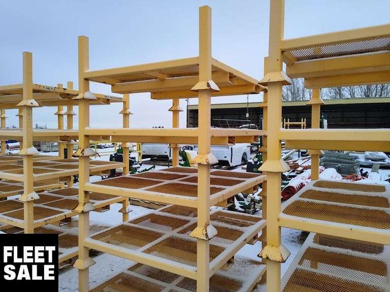 5 Steel 4' L x 4' W x 3' H Stackable Skid Racks - Michener Allen ...