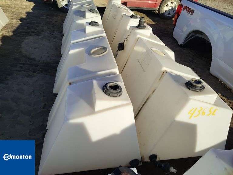 Pallet with 2 Used Calcium Plastic Tanks - Michener Allen Auctioneering Ltd