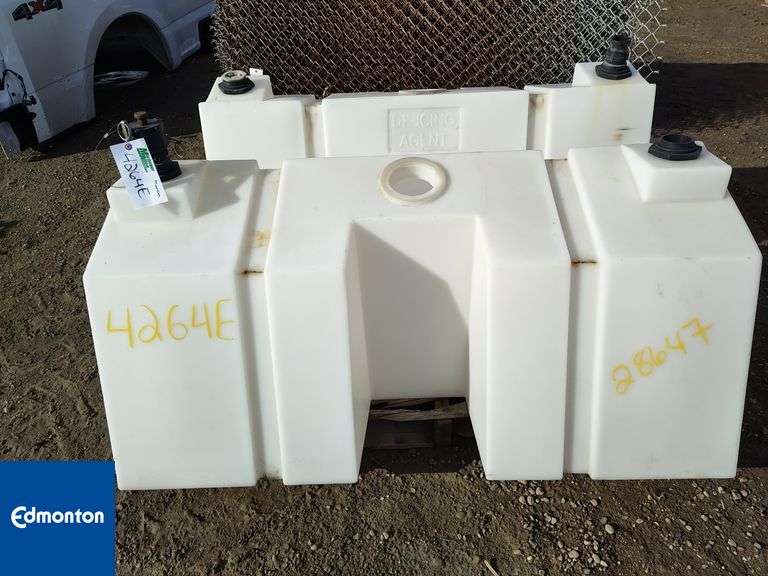 Pallet with 2 Used Calcium Plastic Tanks - Michener Allen Auctioneering Ltd