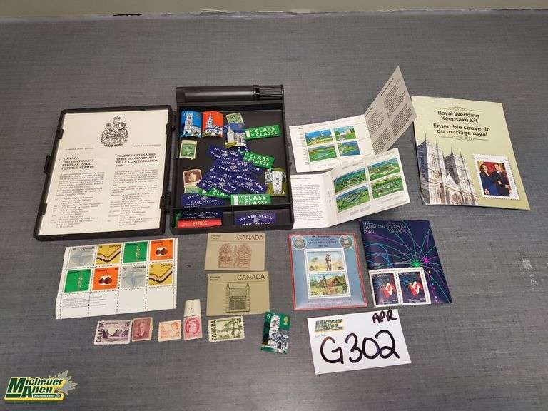 Case with Assorted Stamps - Qty 1 *Sample Pictured* - Michener Allen ...
