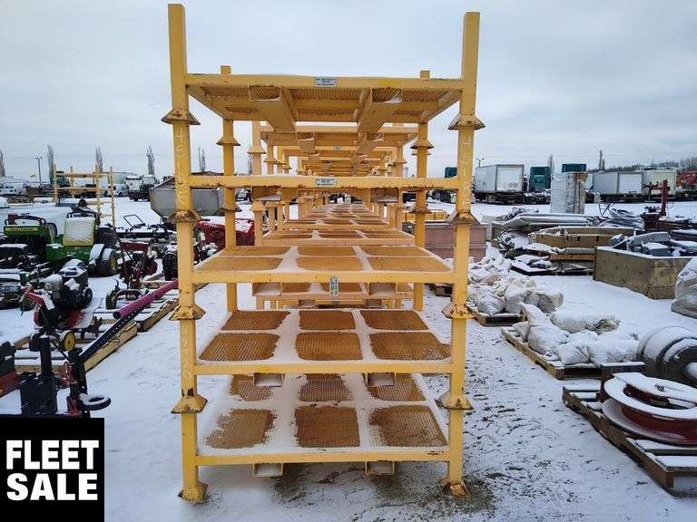 5 Steel 4' L x 4' W x 3' H Stackable Skid Racks - Michener Allen ...