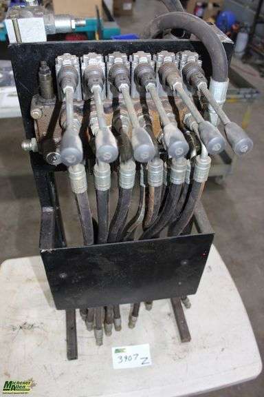 Lot of JP 6 Spool Hydraulic Valves w/ Built-in Release Valve, c/w 12, 3 ...