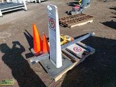 Pallet Containing 5 Assorted Pylons, 2 No Parking Signs and 1 Wheel ...