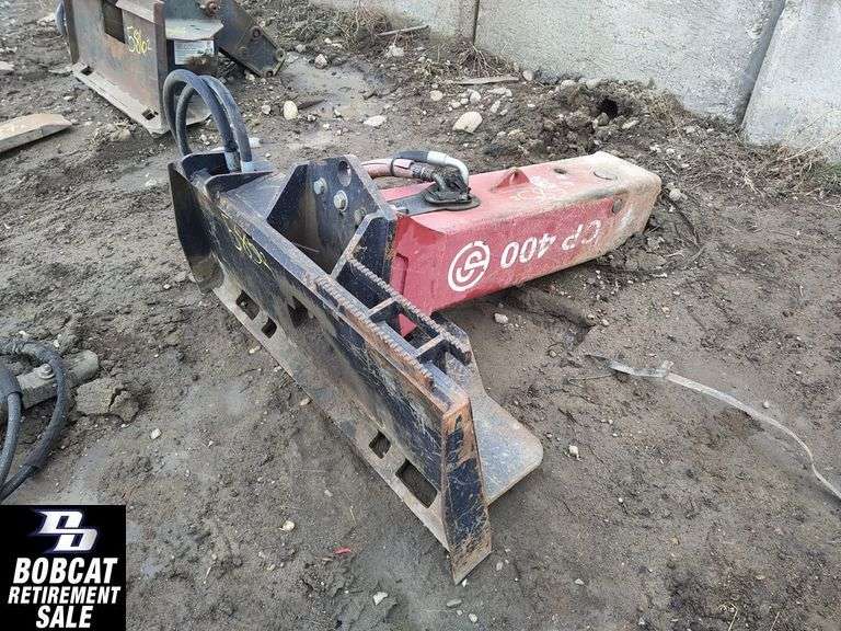CP 400 Hydraulic Breaking Hammer Skid Steer Attachment - Michener Allen ...