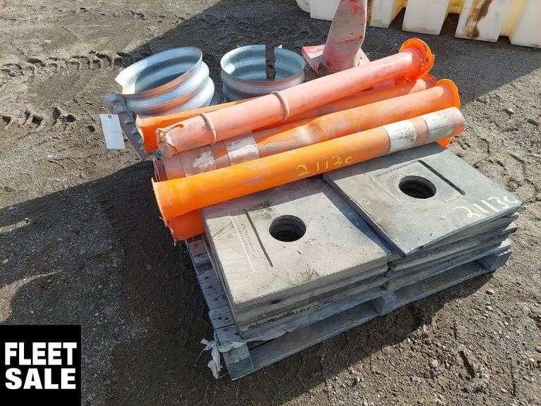 Pallet Containing Approximately 12 Candle Pylons with Bases, 9 Cone ...